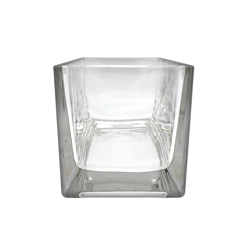 Rectangular Glass Vase Thick High-quality Decorative - Etsy