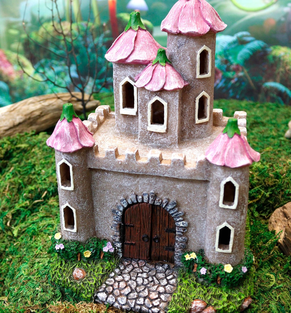 Fairy Garden Flower Castle Little Kim World Fairy Garden - Etsy