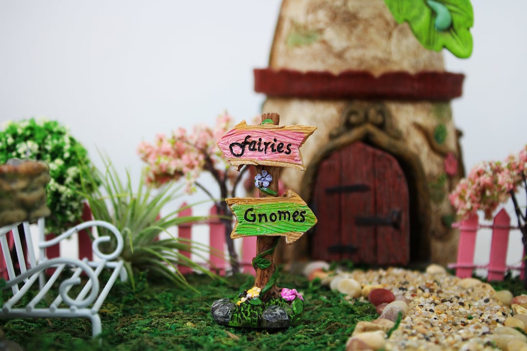 Fairies & Gnomes Sign - Fairy Garden Ideas, Fairy Garden Supply, Fairy ...