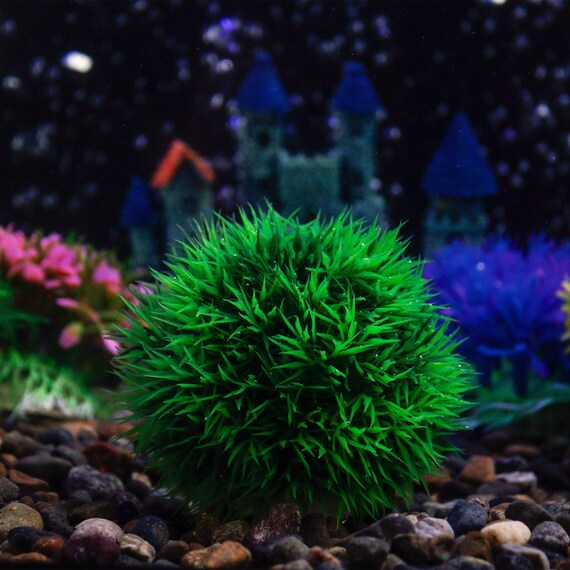Set of 2 Artificial 4-inch Marimo Ball Plants for Aquariums - Etsy