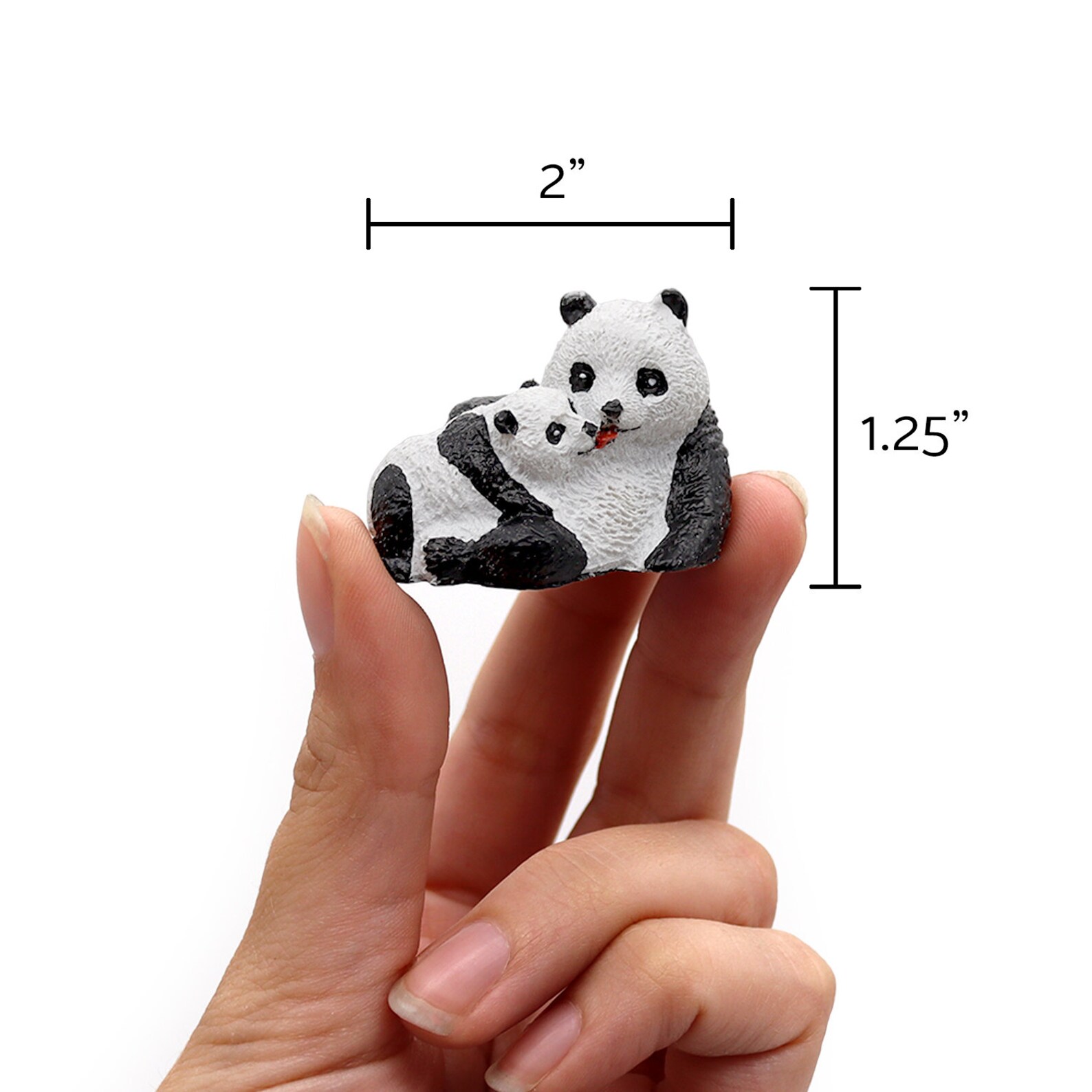 Mini Panda Driftwood Garden Miniature Panda Figures With - Etsy