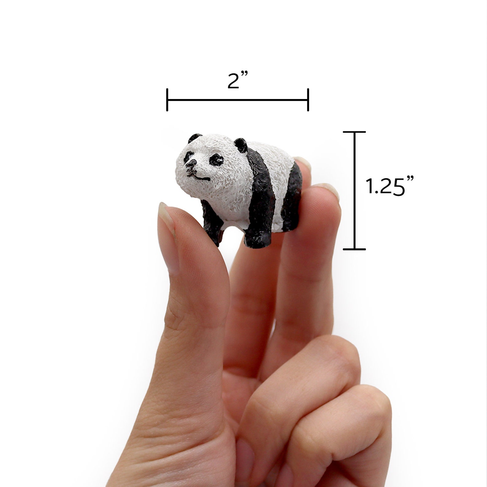Mini Panda Driftwood Garden | Miniature Panda Figures With Live ...