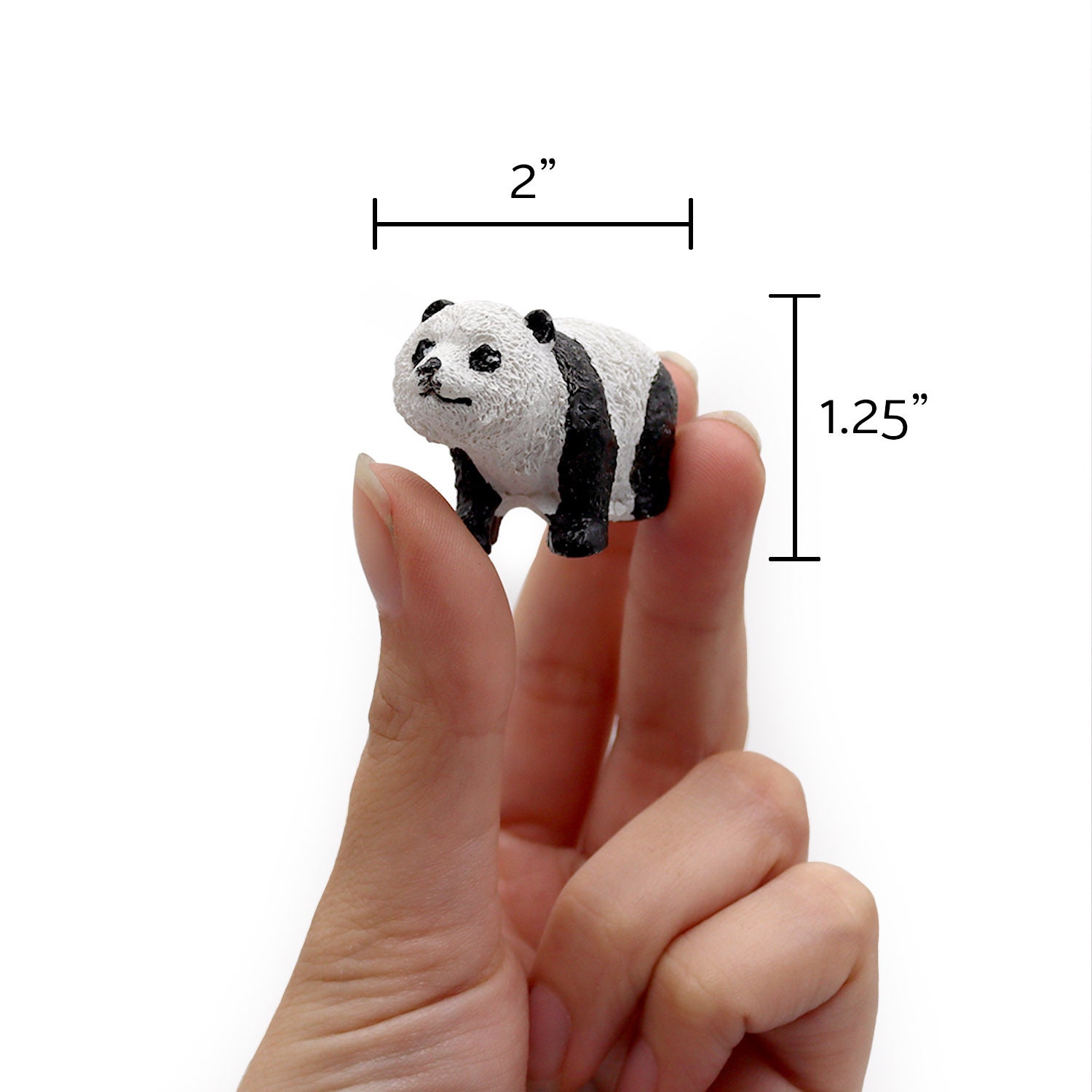 Mini Panda Driftwood Garden Miniature Panda Figures With - Etsy