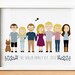 Custom Family Portrait Family Illustration Personalized - Etsy