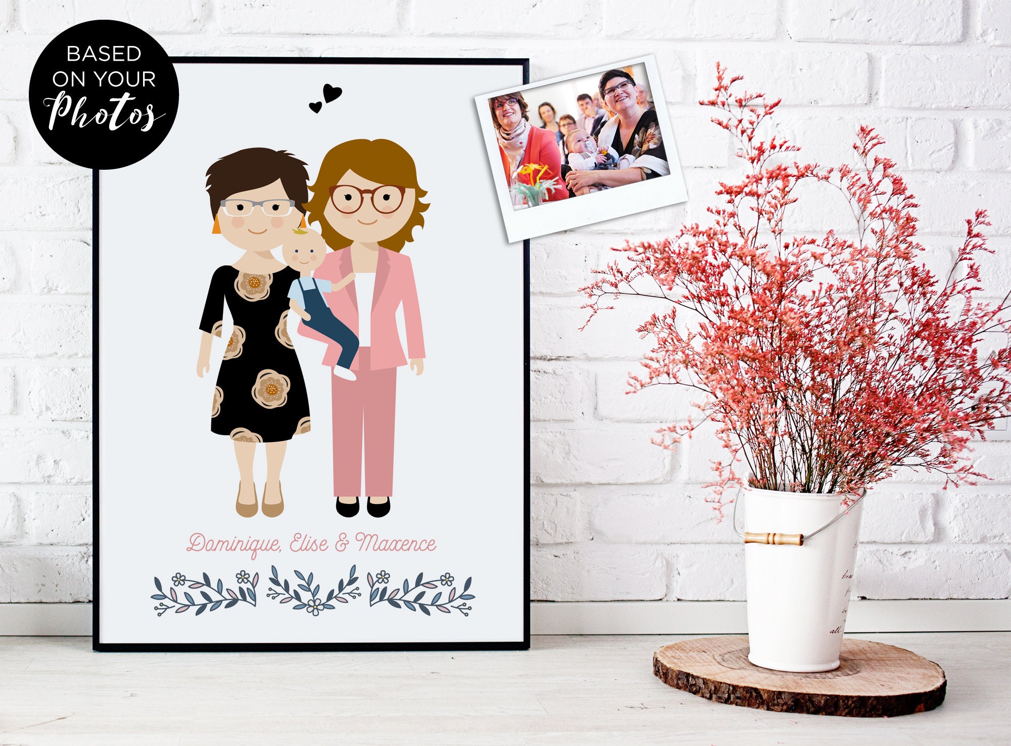 Custom Couple Drawing the Unique Idea for You Save the Date | Etsy