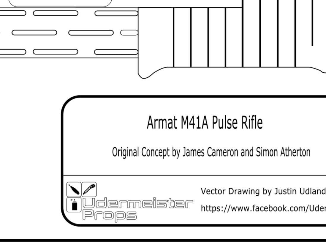 Aliens M41A Pulse Rifle Blueprint | Etsy