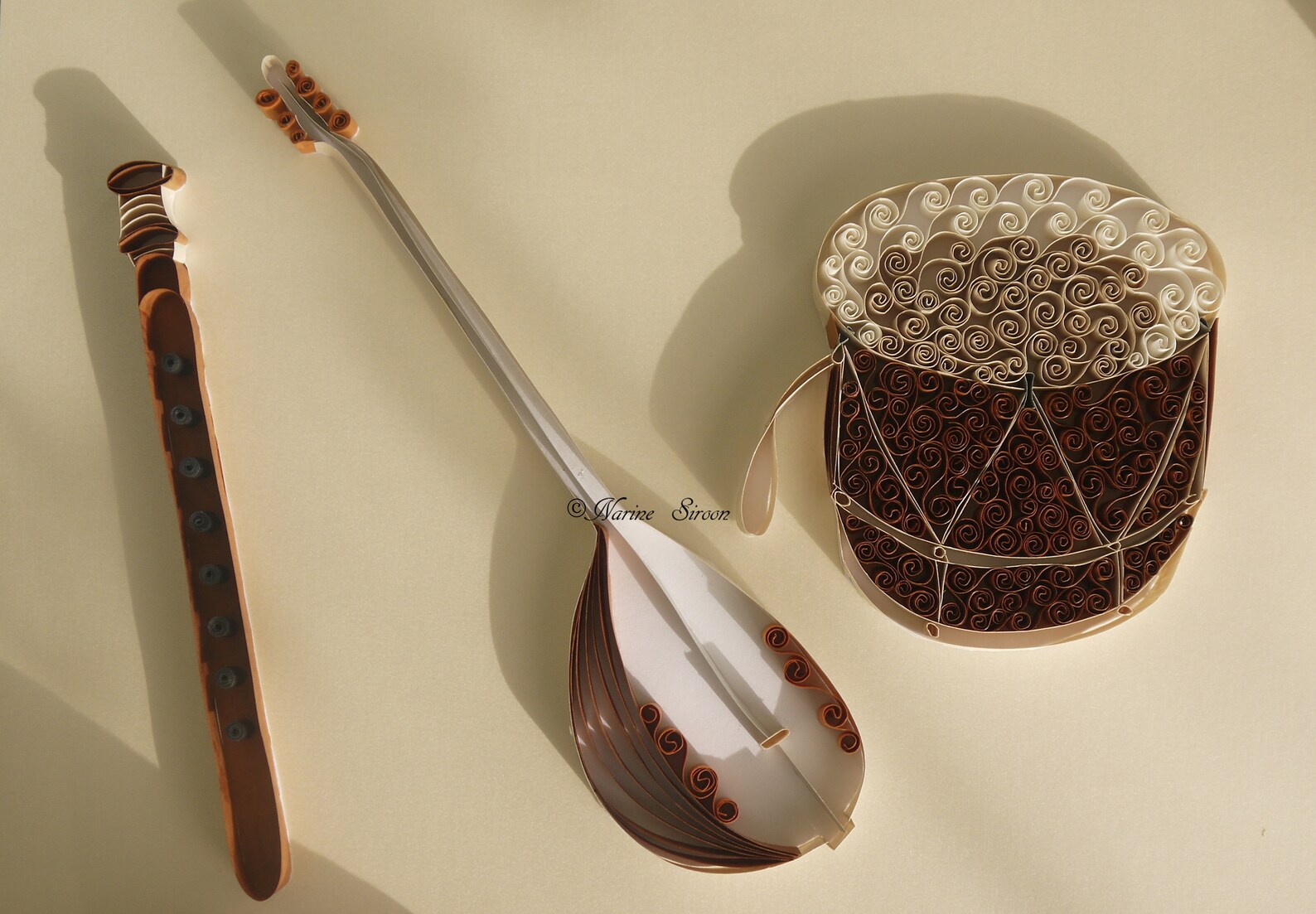 Quilled Armenian Musical Instruments Duduk Dhol Saz | Etsy