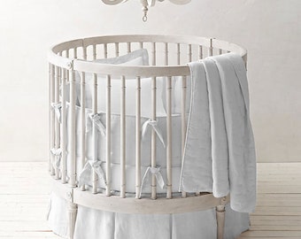 Round Crib Bedding - Etsy