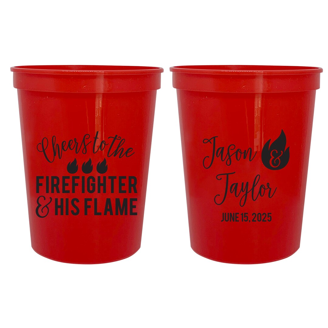 Personalized Wedding Favor Cups / Custom 16oz Plastic Cup / Cheers to ...