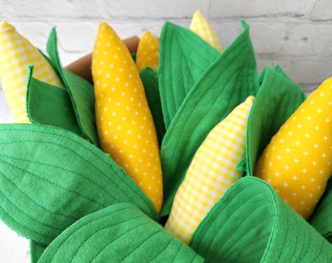 Fabric Stuffed Corn on the Cob Farmhouse Decor for Tiered - Etsy