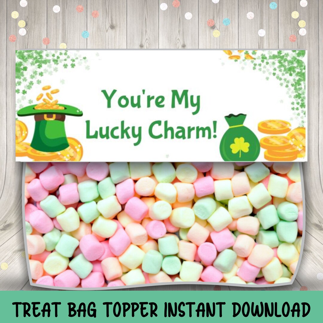 Instant Download, St Patricks Day Printable Treat Bag Topper Kids Gift ...