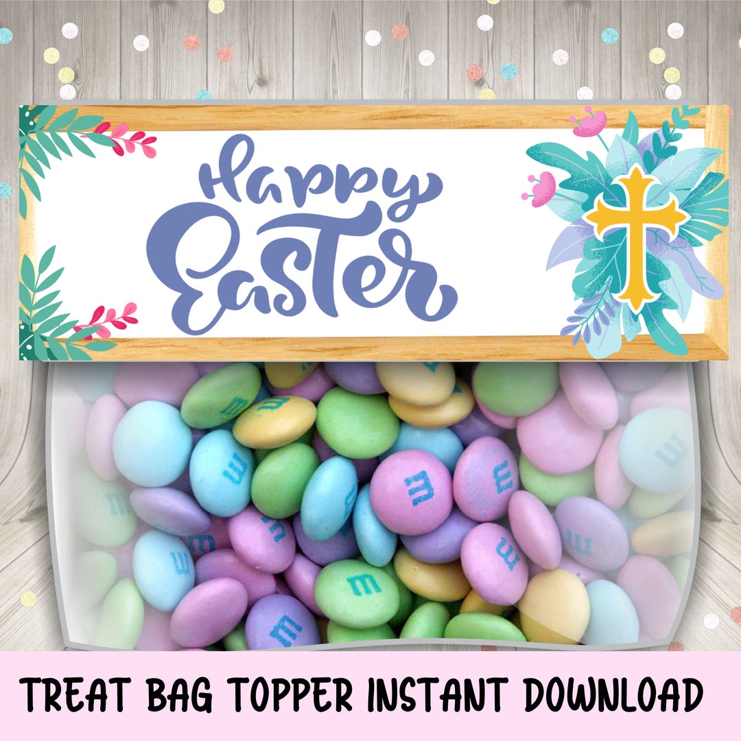 Instant Download, Printable Treat Bag Topper for Easter, He is Risen ...