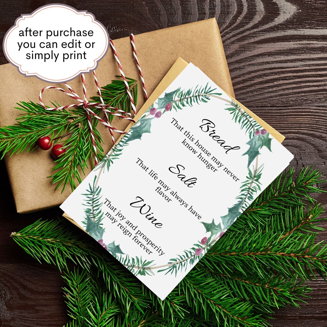 Editable Printable Housewarming Card 5 X 7 Inspired by - Etsy