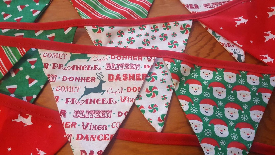 Christmas Flag Garland for Room Decor and Holiday Party - Etsy