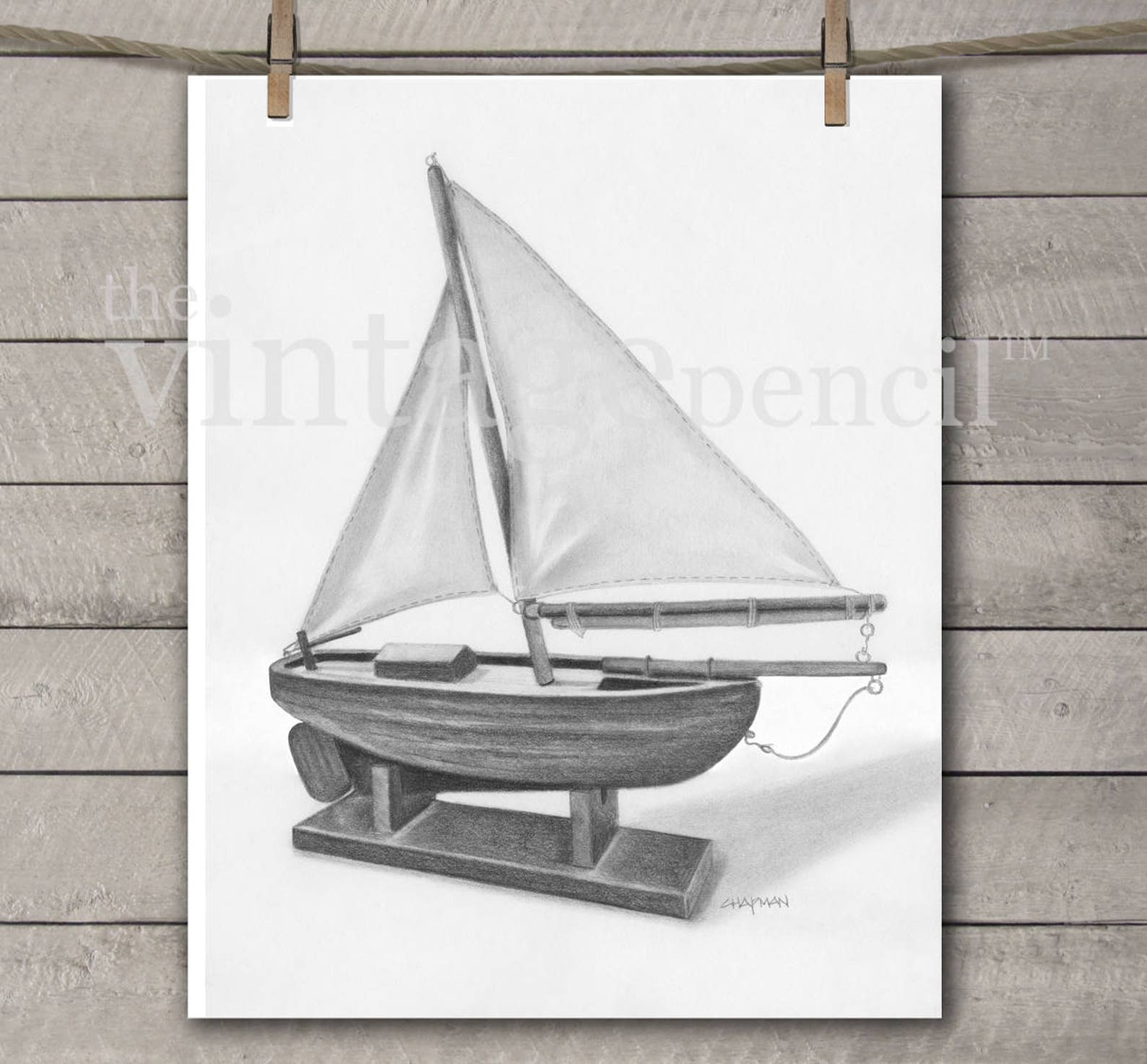Nautical Decorsailboat Print Sailboat Art Printable - Etsy