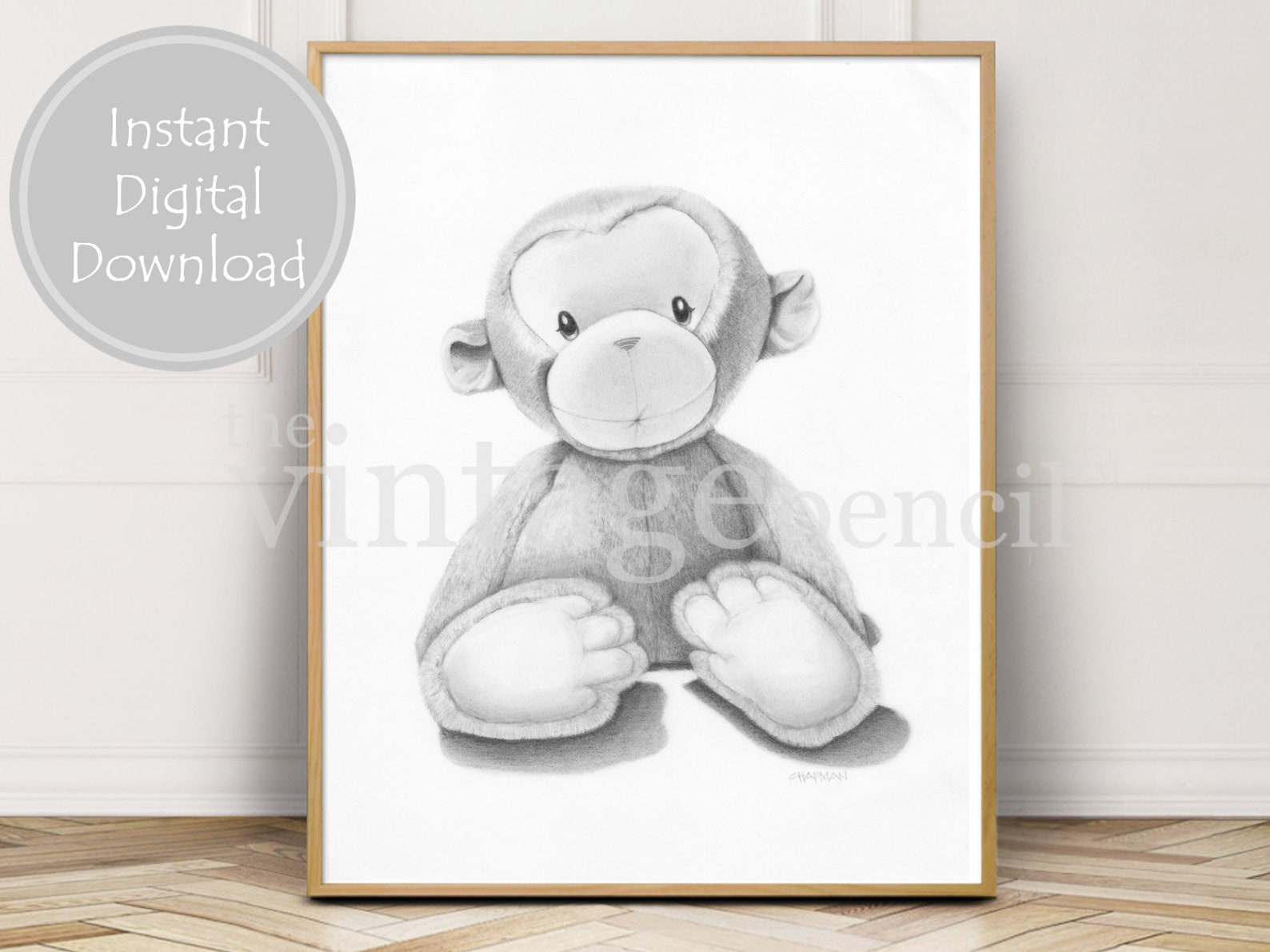 Monkey Print Nursery Decor Safari Animal Print Safari - Etsy