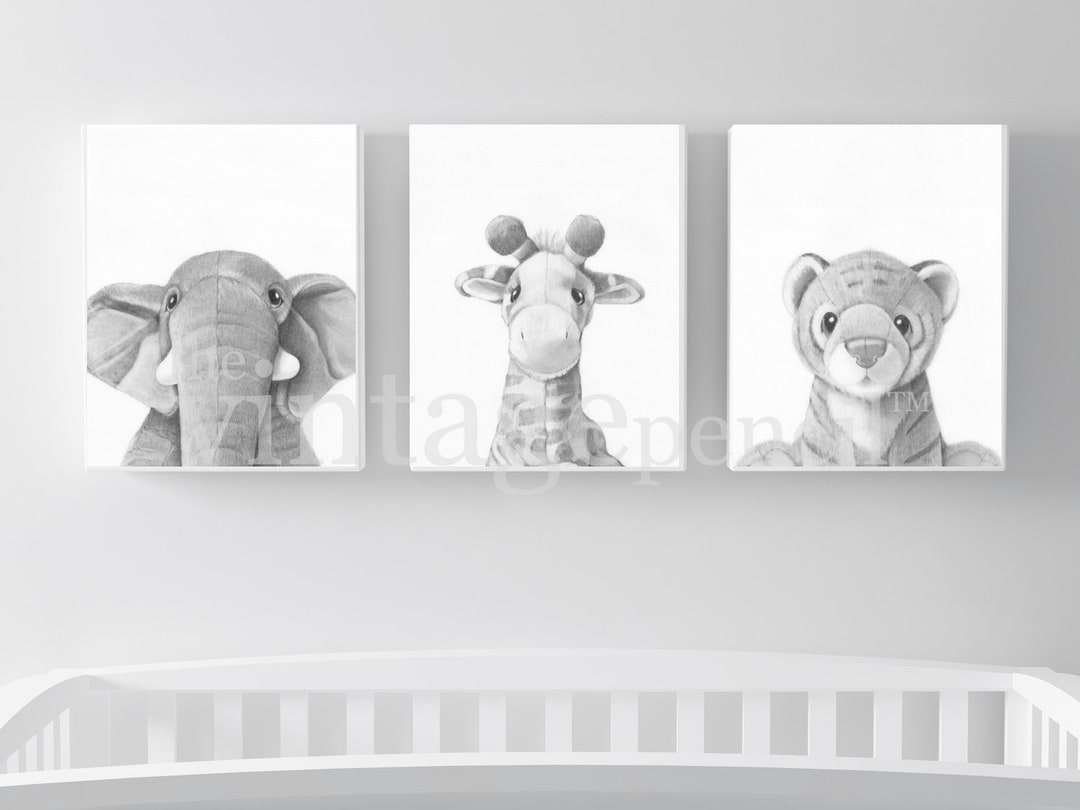 Zoo Animal Print Safari Art Zoo Nursery Safari Nursery - Etsy