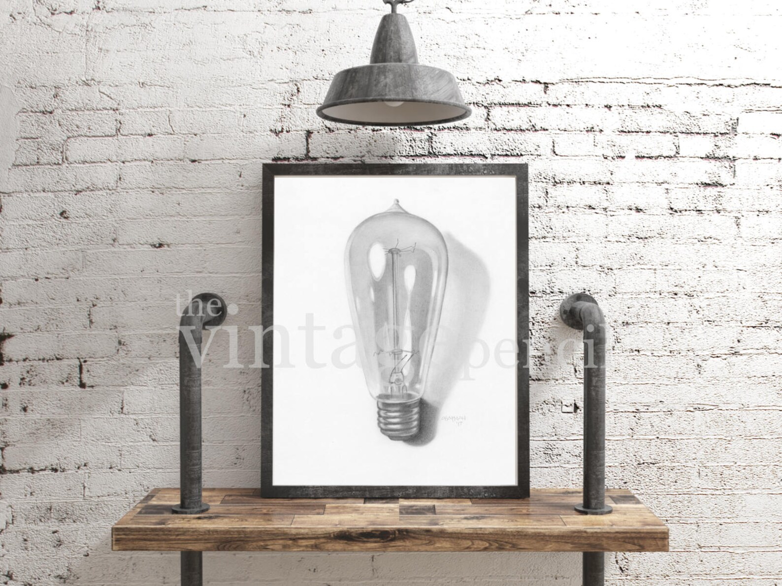 Industrial Wall Decor Edison Bulb Edison Lamp Edison Light | Etsy