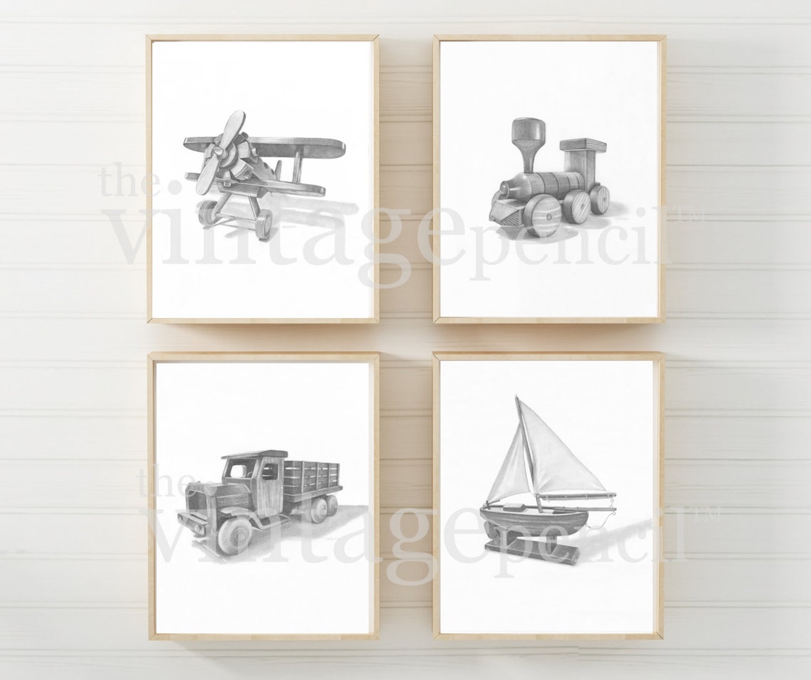 Planes Trains and Automobiles Boy Nursery Boy Wall Art Boy - Etsy