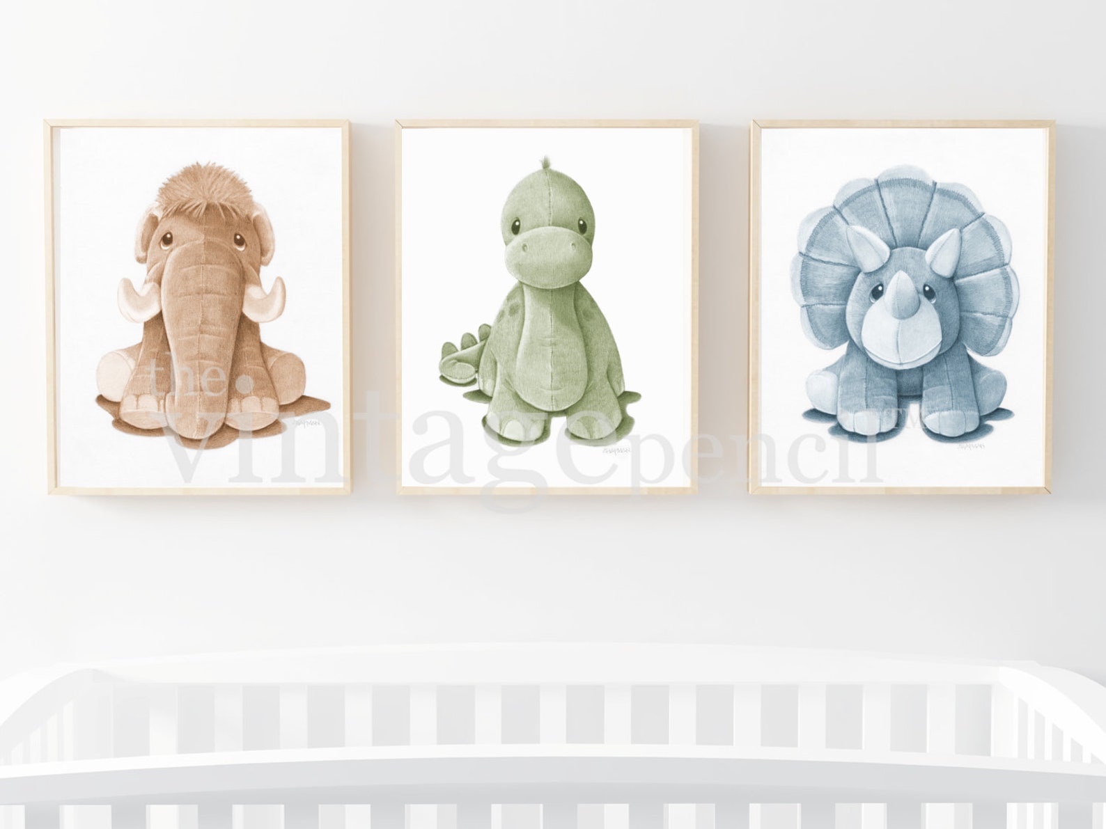 Dinosaur Prints, Boys Wall Art, Dinosaur Decor, Boy Nursery Set, Boys ...