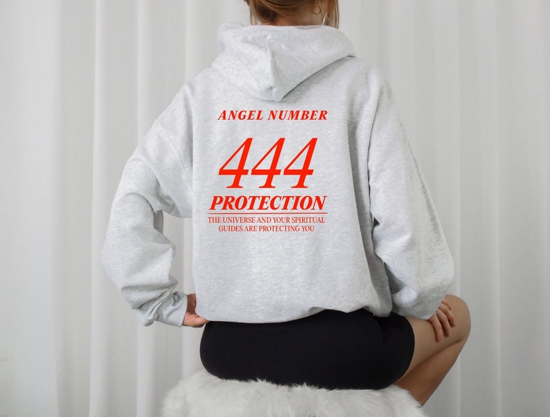 Angel Number 444 Hoodie Angel Numbers Tiktok Hoodie - Etsy