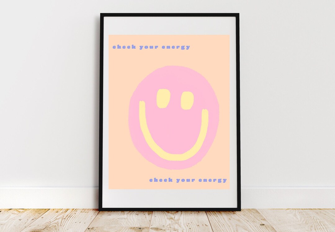 Check Your Energy Digital Print | Aesthetic Art, Cool Art, Digital Art ...