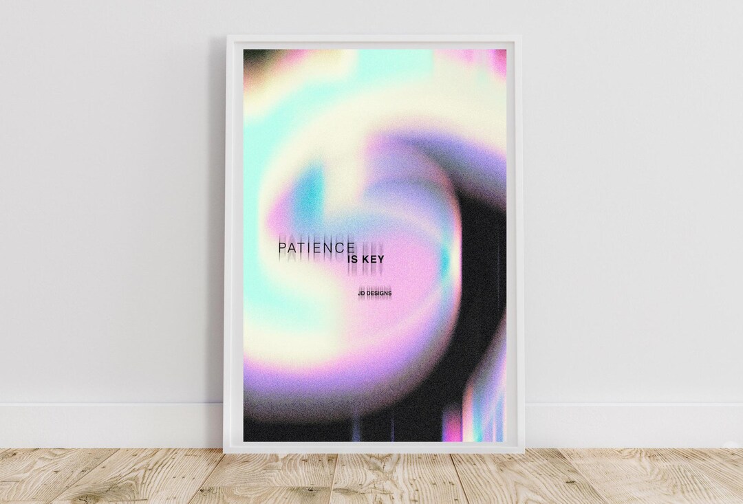 Patience is Key Digital Print | Aesthetic Art, Cool Art, Digital Art ...