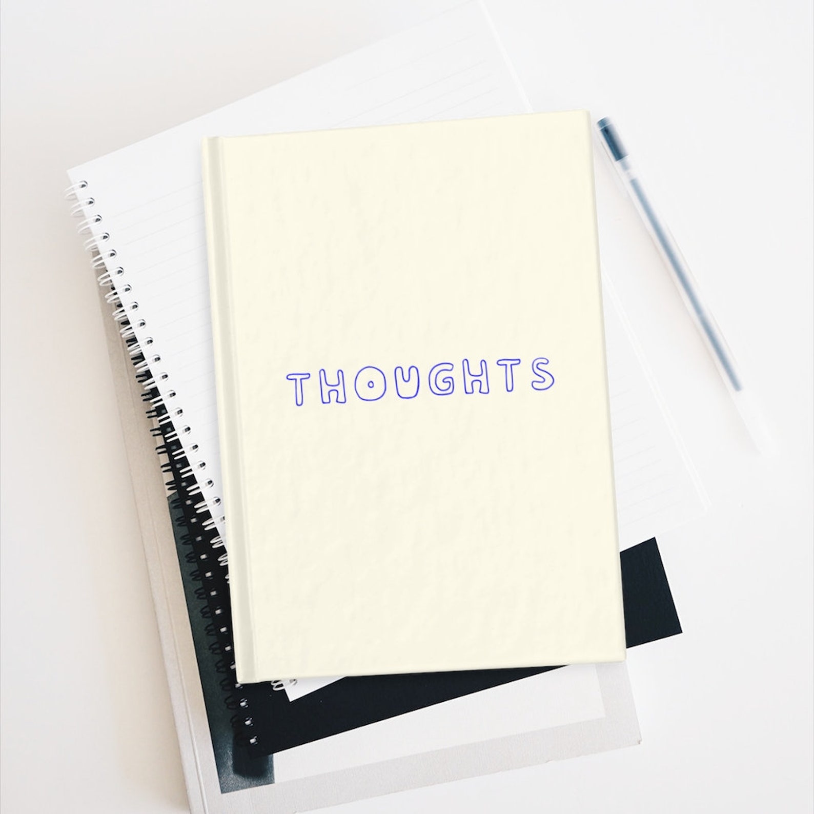 Thoughts Aesthetic Journal Thoughts Journal Notebook - Etsy
