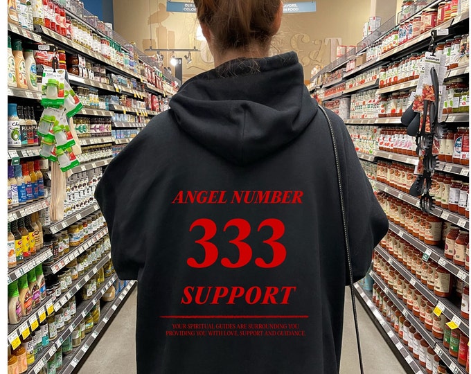 Angel Number 333 Hoodie- Angel Numbers- Tiktok Hoodie- Aesthetic Hoodie ...