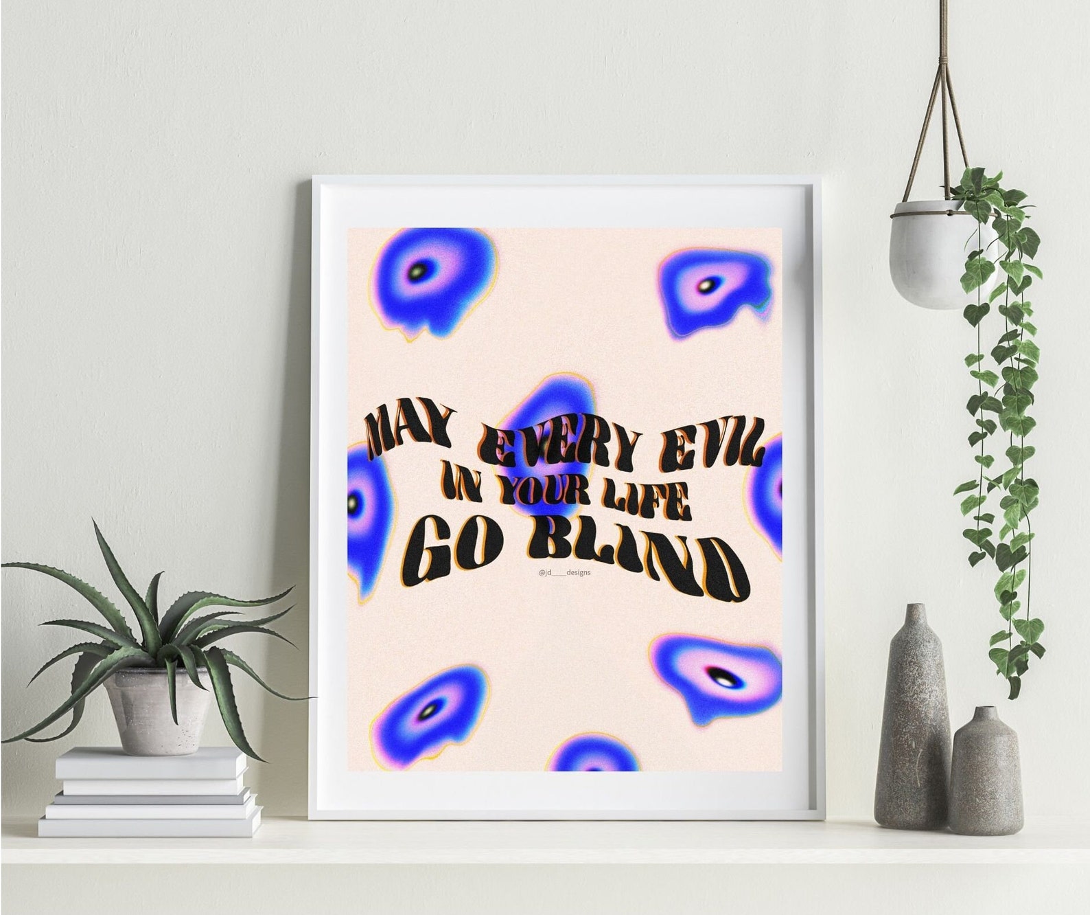 Evil Eye Digital Print | Digital Art, Illustration, Evil Eye, Spiritual ...