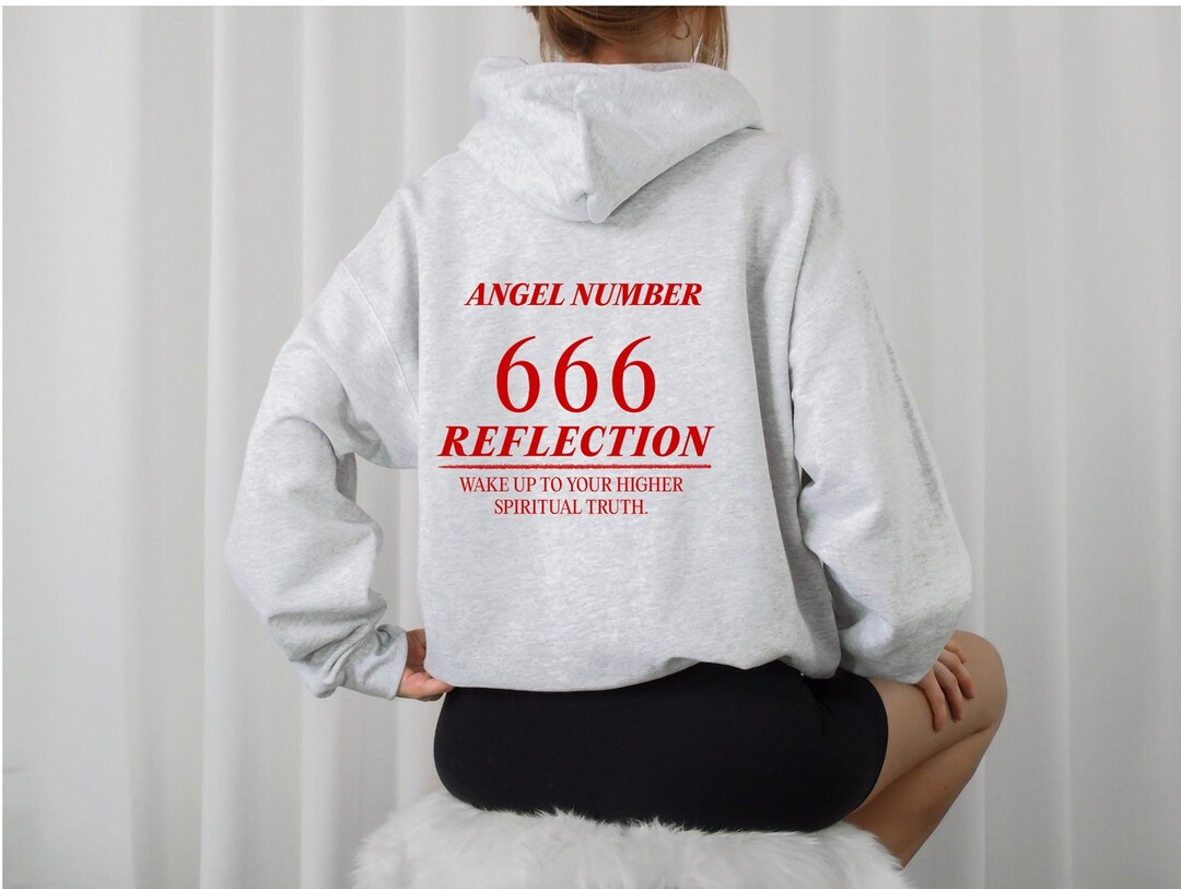 Angel Number 666 Hoodie | Angel Numbers- Tiktok Hoodie- Aesthetic ...