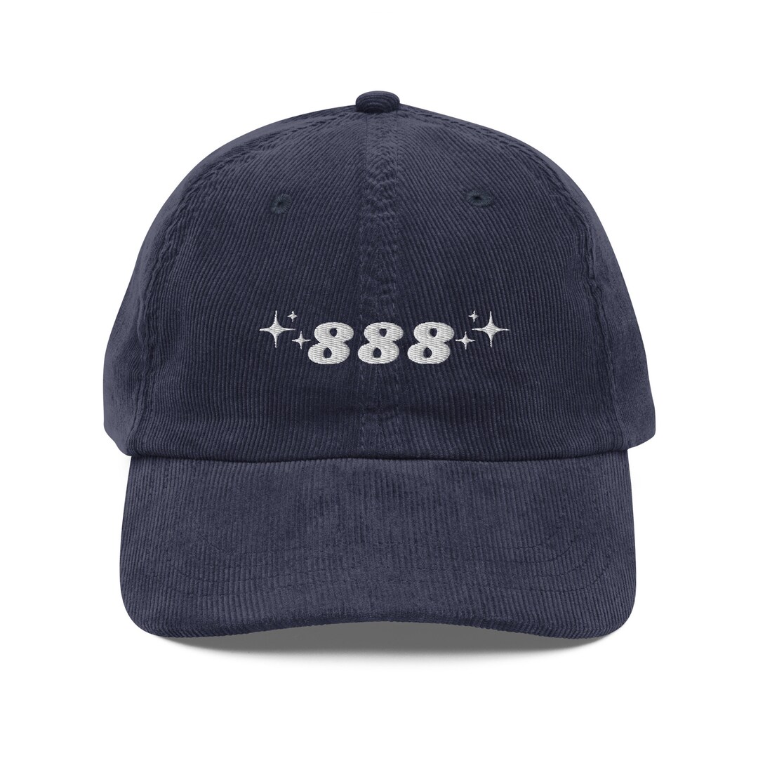 Angel Number 888 Corduroy Hat | Aesthetic Hat, Angel Number Hat, 888 ...