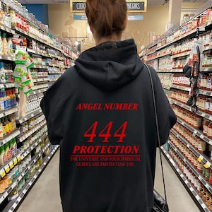 Angel Number 444 Hoodie | Angel Numbers- Tiktok Hoodie- Aesthetic ...