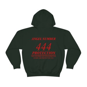 Angel Number 444 Hoodie | Angel Numbers- Tiktok Hoodie- Aesthetic ...