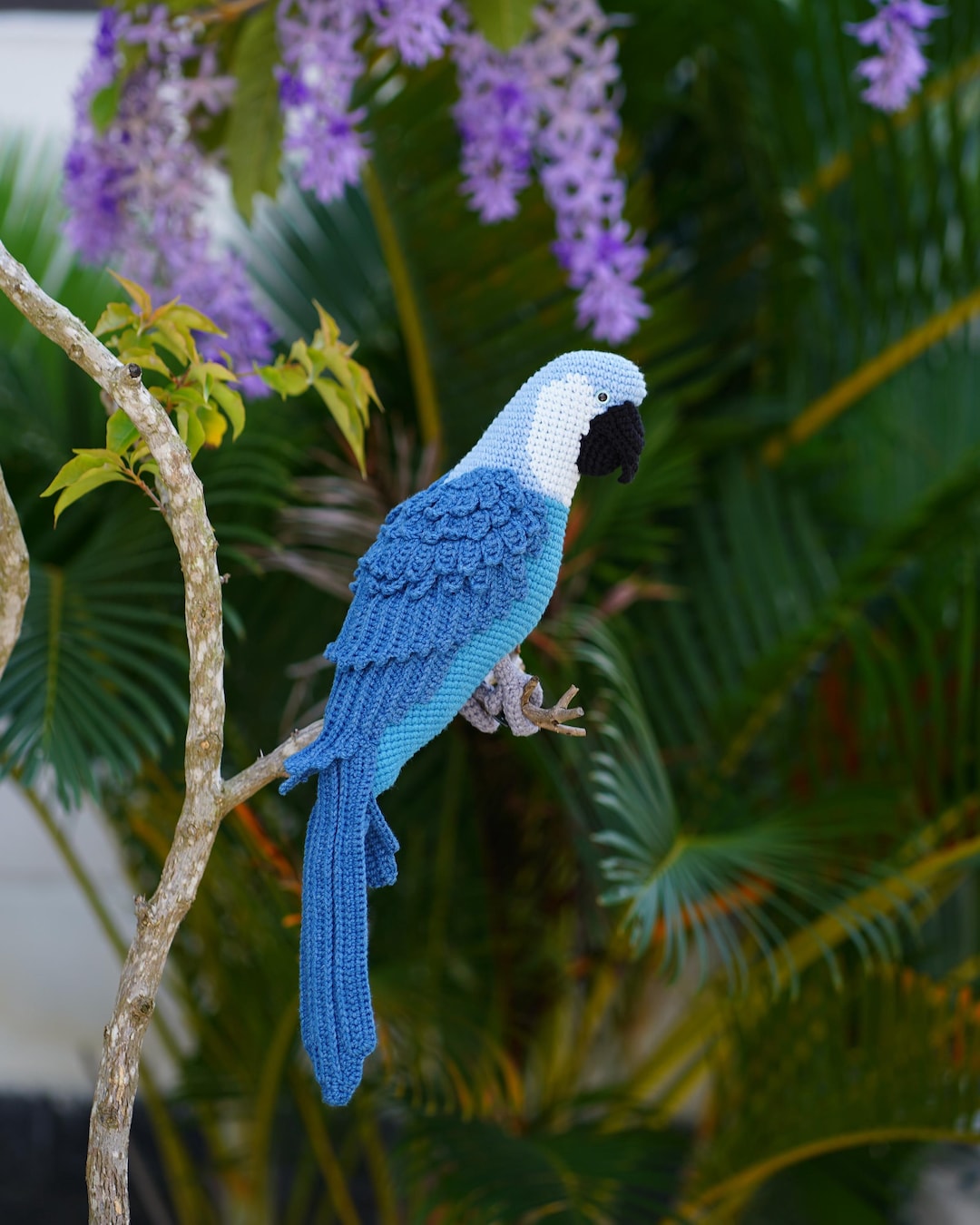 Spix Macaw Parrot Bird - Blue Macaw Parrot - Bird Handmade Decorative ...