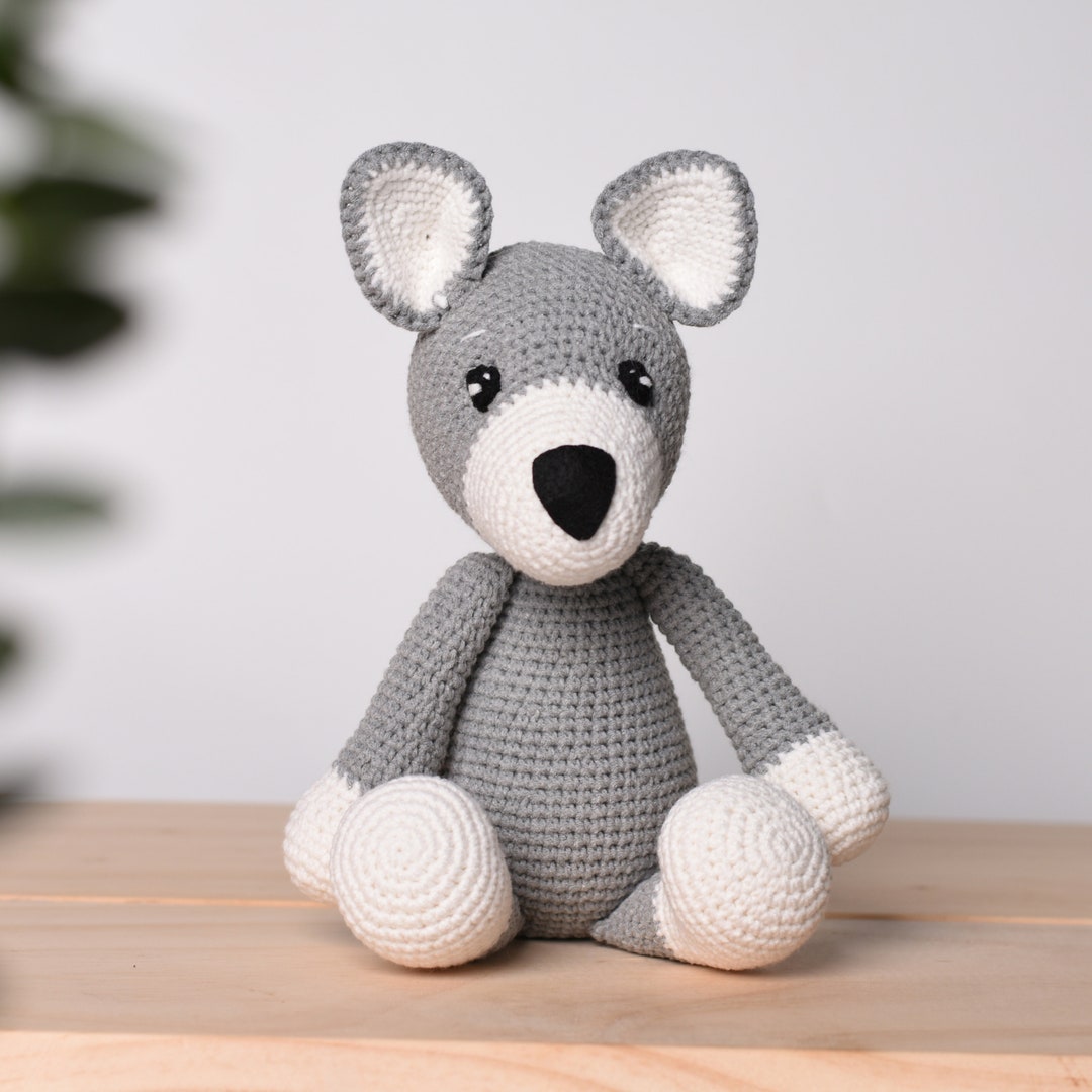 The Wolf Crochet Toy Finished Wolf Amigurumi Gift Woodland - Etsy