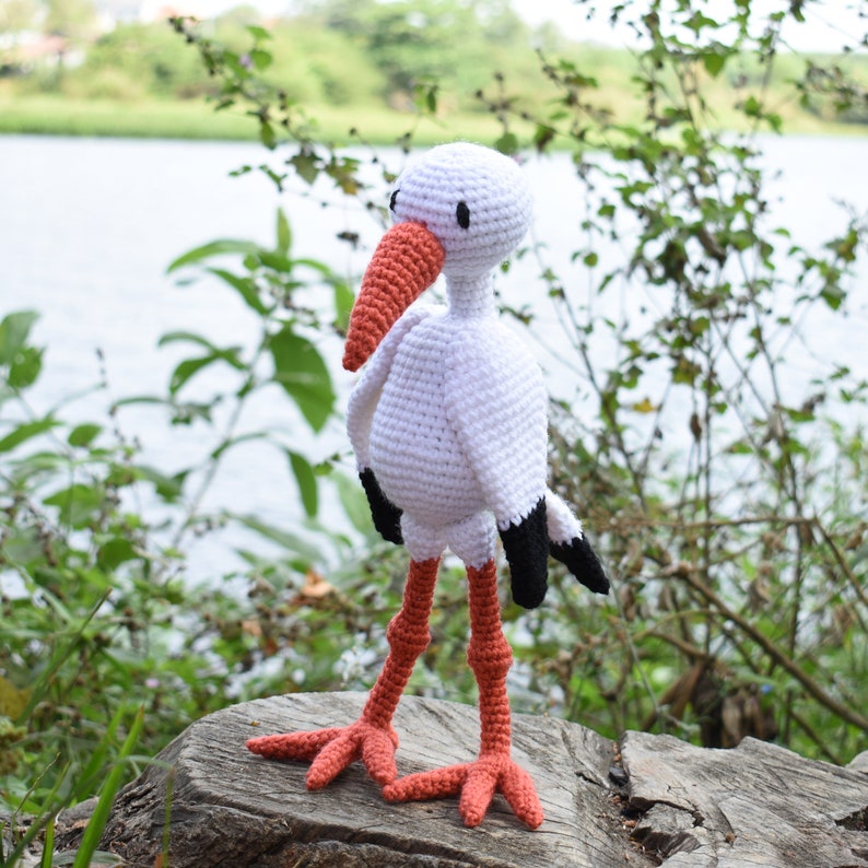 The Stork Crochet Animal Stuffed Toy Baby Shower & First - Etsy