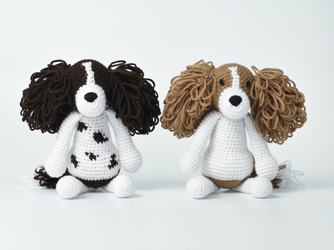 Springer Spaniel Crochet Dog Amigurumi, Stuffed Cute Animal Toy ...