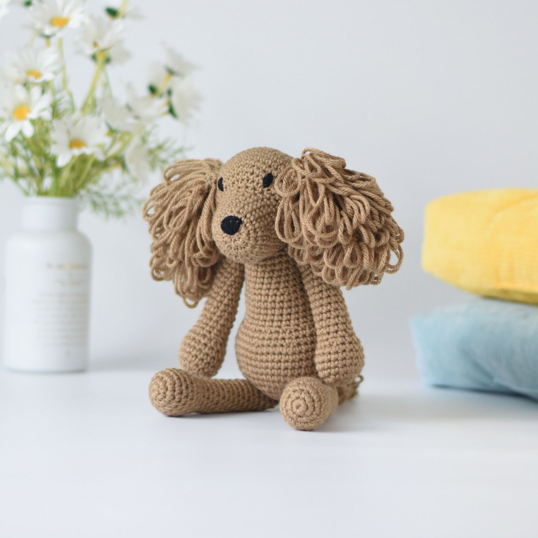 Finished Cocker Spaniel Crochet Toy - Amigurumi Cocker Spaniel Stuffed ...