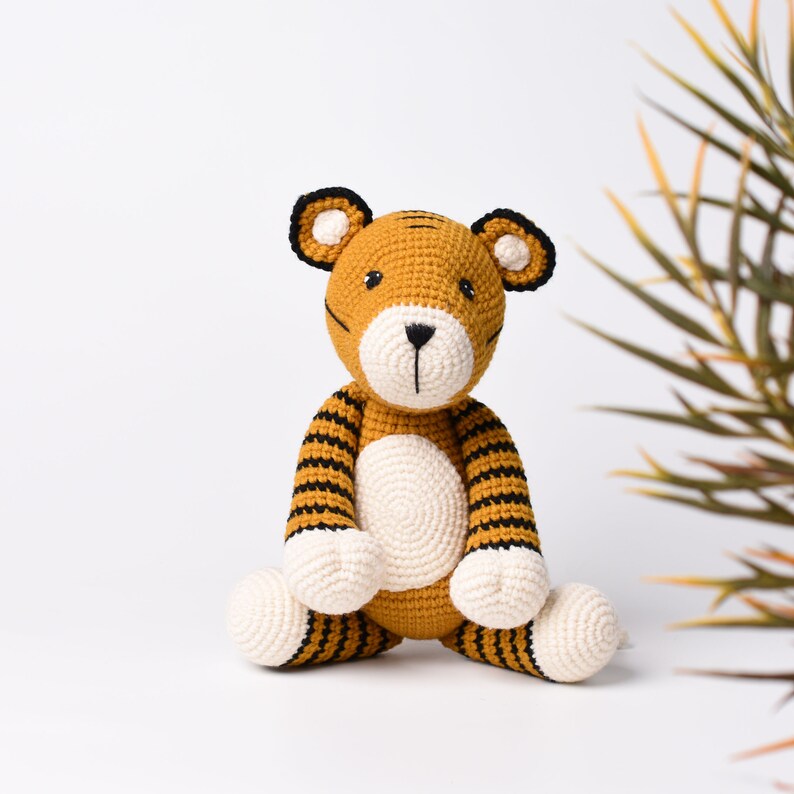 Big Tiger Crochet Toy Tiger Amigurumi Tiger Plush Tiger | Etsy