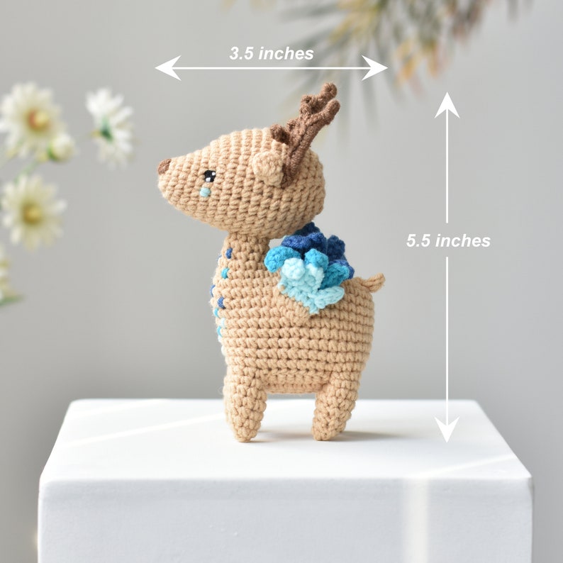 The Little Peryton Deer Crochet Cute Deer Crochet With the - Etsy