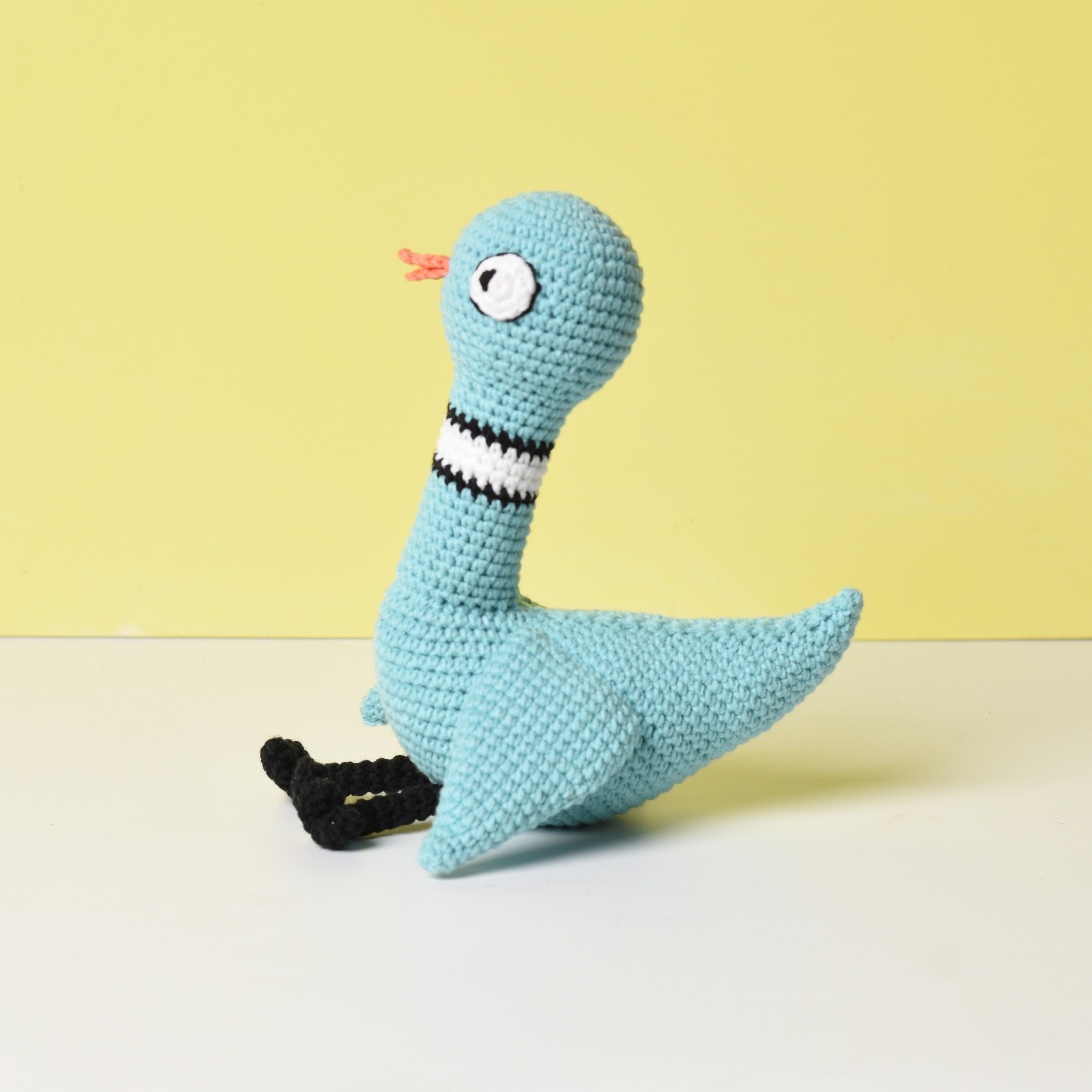Crochet Pigeon Stuffed Animal: Pale Blue Amigurumi Toy - Etsy