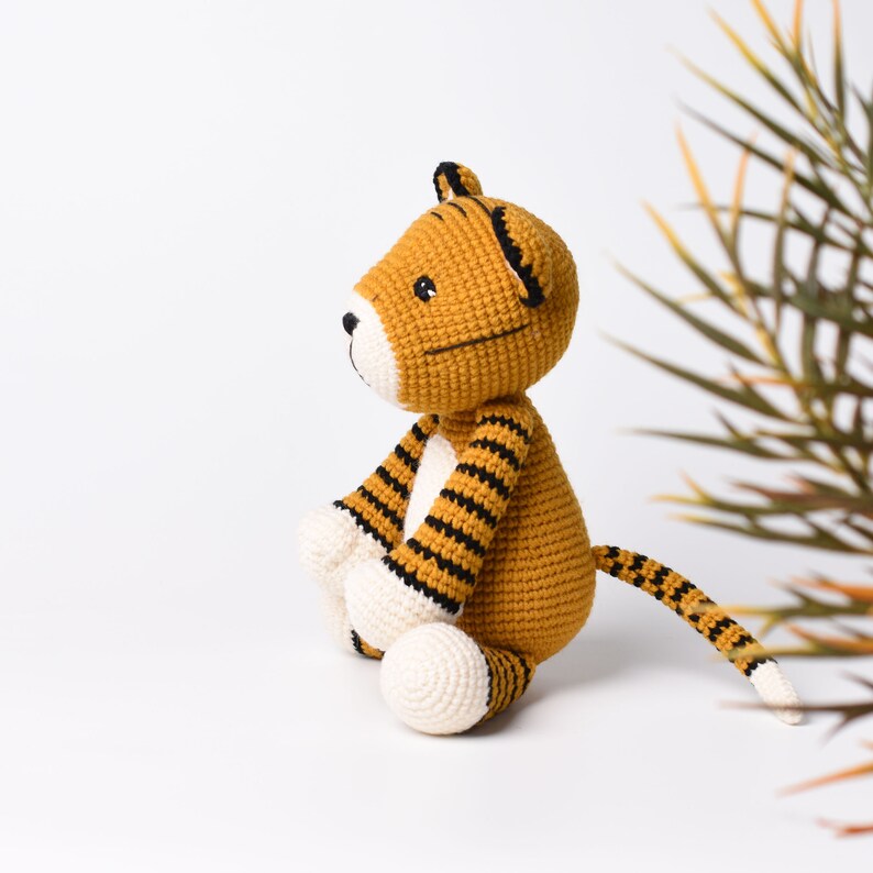 Big Tiger Crochet Toy Tiger Amigurumi Tiger Plush Tiger | Etsy