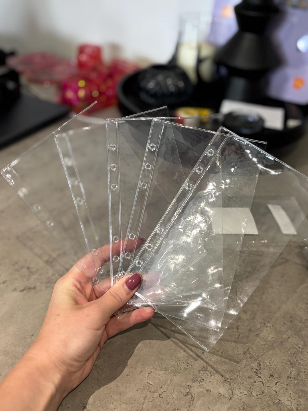 Single Pocket Zipless Clear Wallets for A6 Binder - Etsy