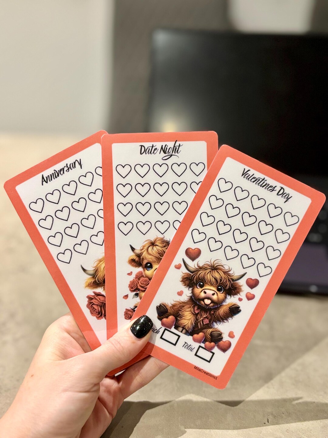 Valentines Day, Anniversary, Date Night Saving Challenge Tracker ...