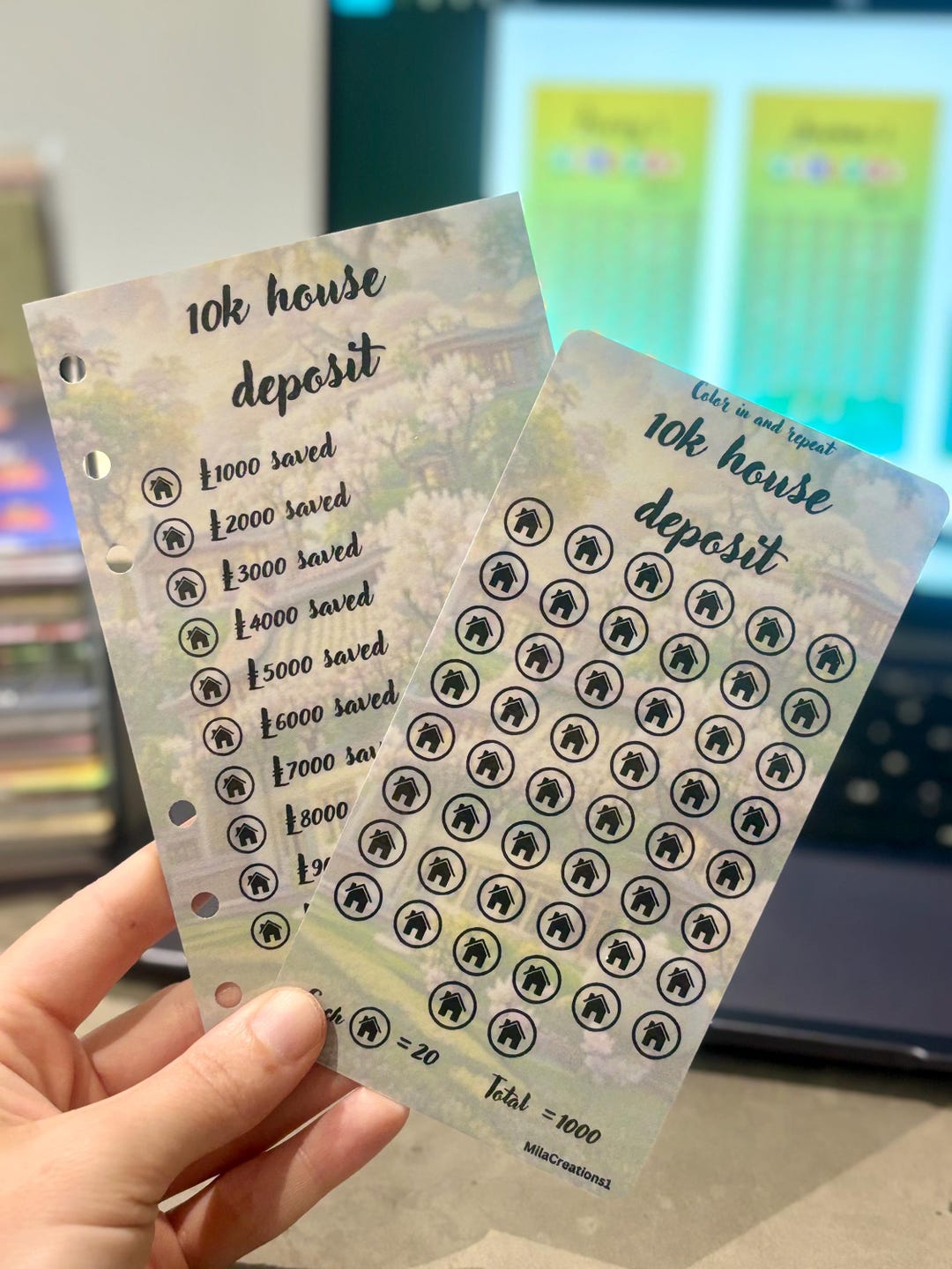 10k House Deposit Challenge Tracker and A6 Binder Dashboard - Etsy