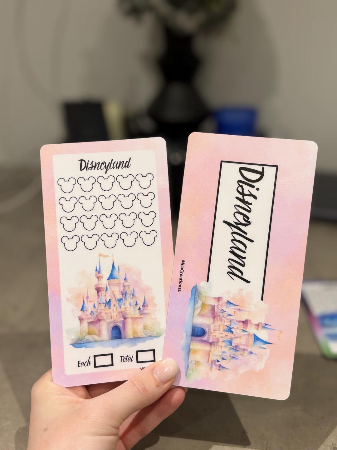 Disneyland Saving Challenge Tracker and Insert, Tracker is Double Sided ...