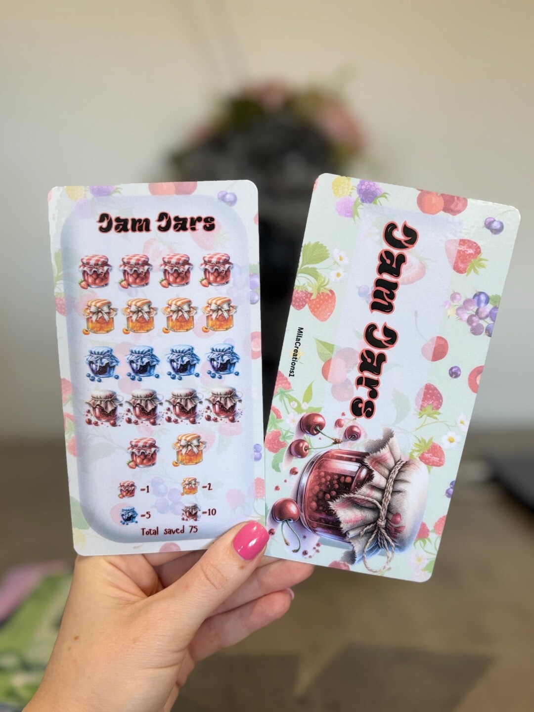 Jam Jars Saving Challenge Tracker and Insert - Etsy