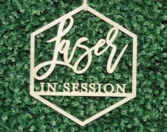 Service in Session Sign Studio Signs Esthetician Sign Sign for Services ...