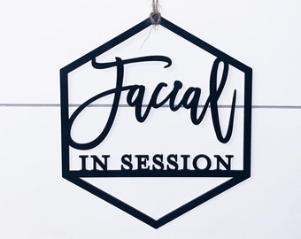 Service in Session Sign Studio Signs Esthetician Sign Sign for Services ...